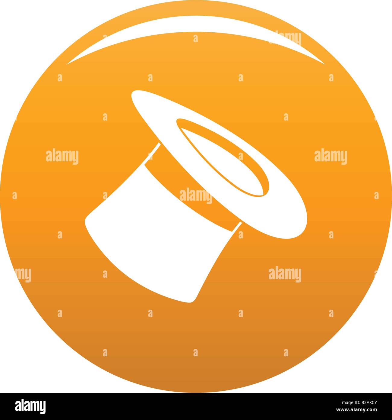 Inverted hat icon. Simple illustration of inverted hat vector icon for ...