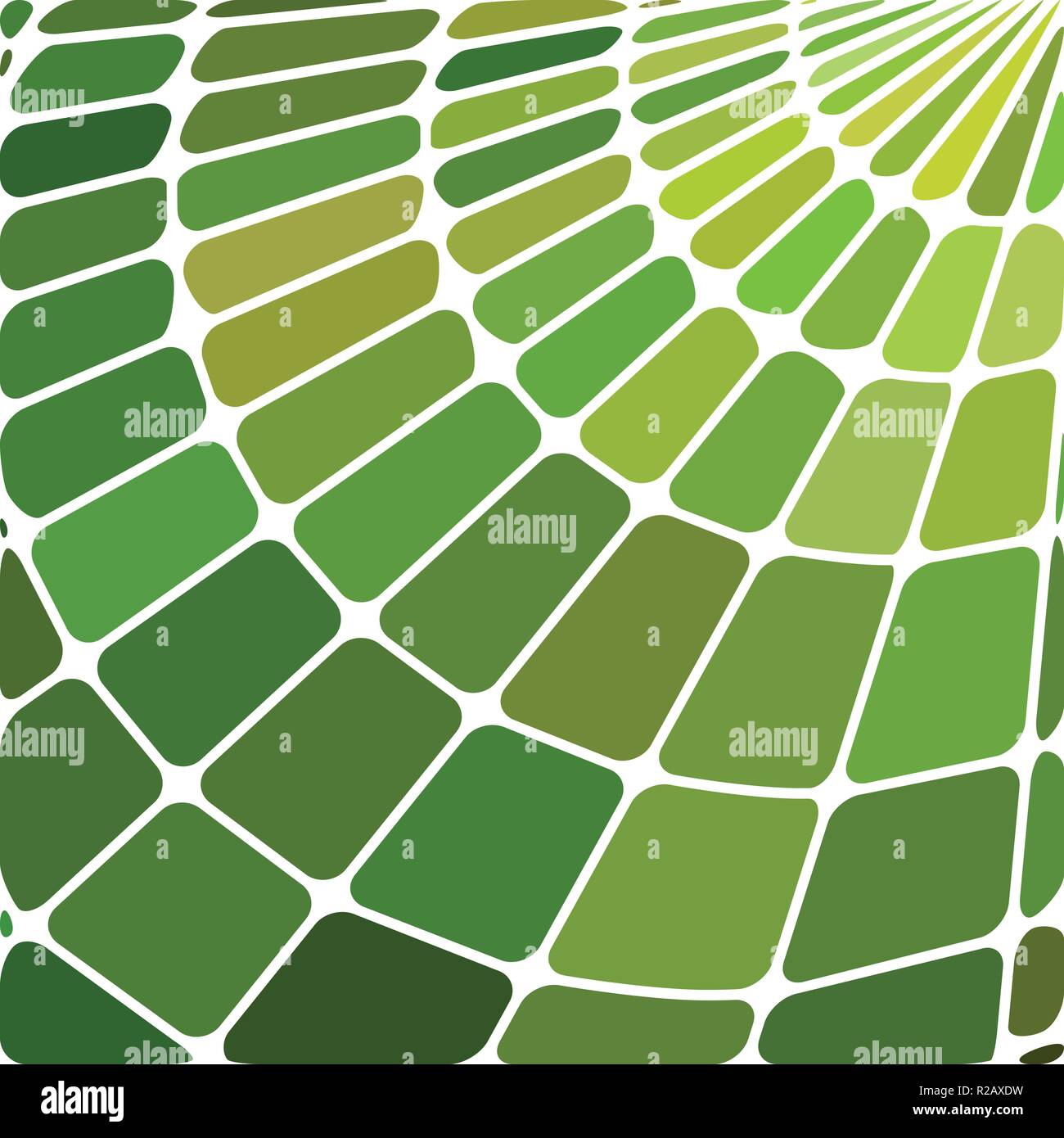 abstract vector stained-glass mosaic background - green and yellow ...