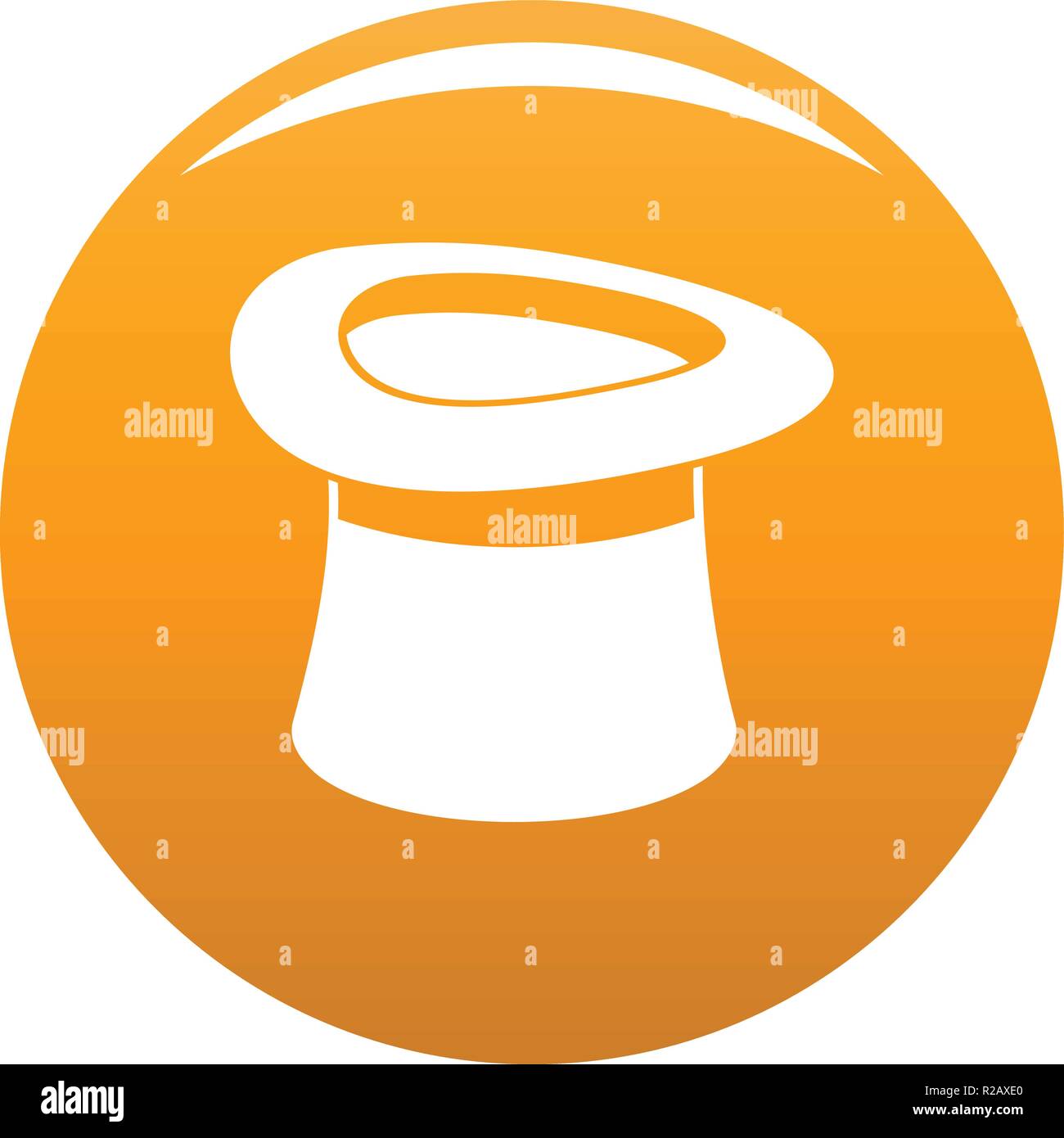 Inverted hat icon. Simple illustration of inverted hat vector icon for ...