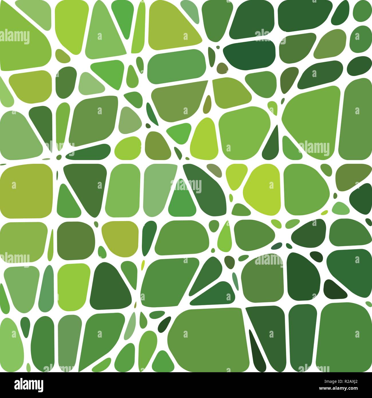 abstract vector stained-glass mosaic background - green and yellow ...