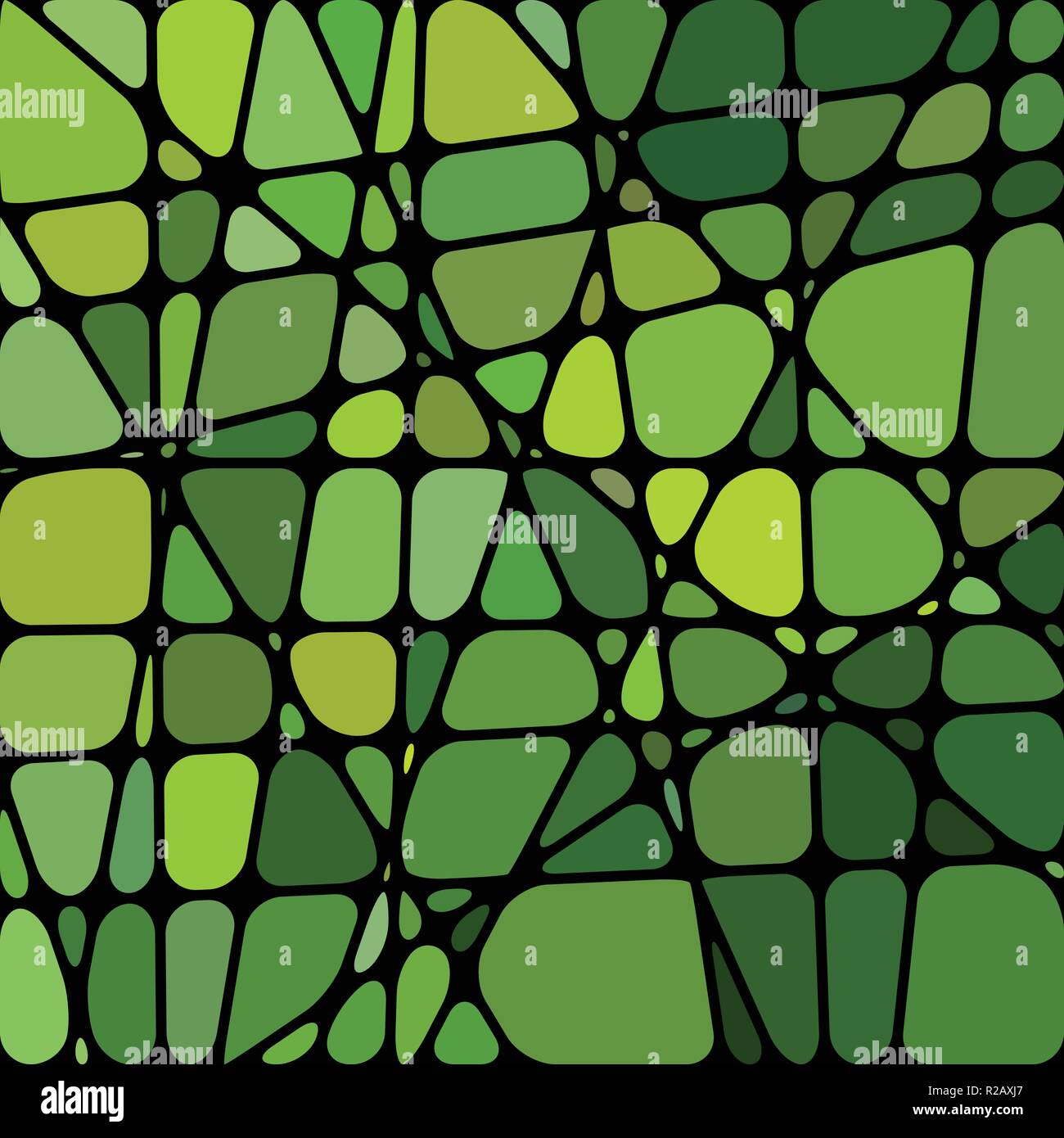 abstract vector stained-glass mosaic background - green and yellow ...