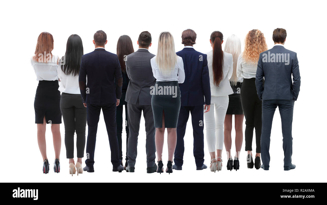 People Back White Background