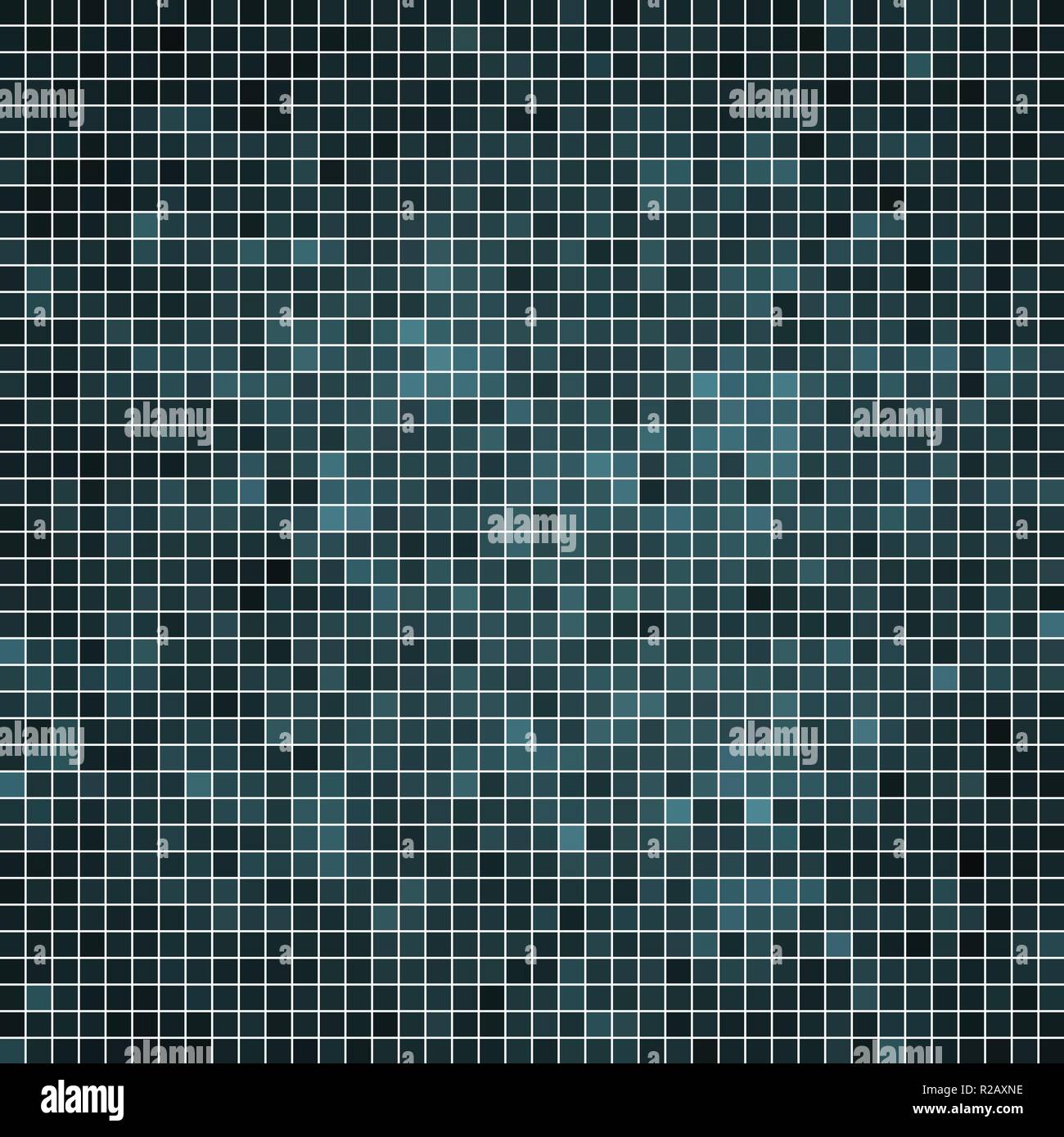 abstract vector square pixel mosaic background - dark blue Stock Vector ...