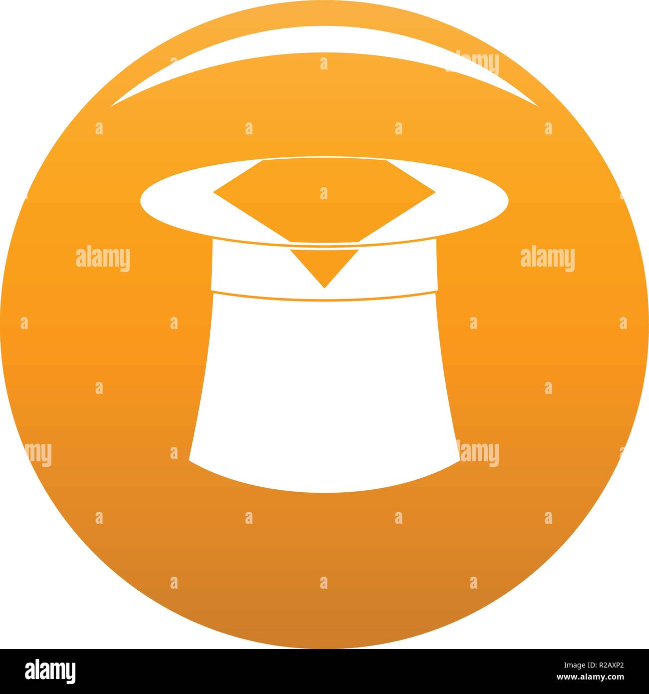 Hat with napkin icon. Simple illustration of hat with napkin vector ...