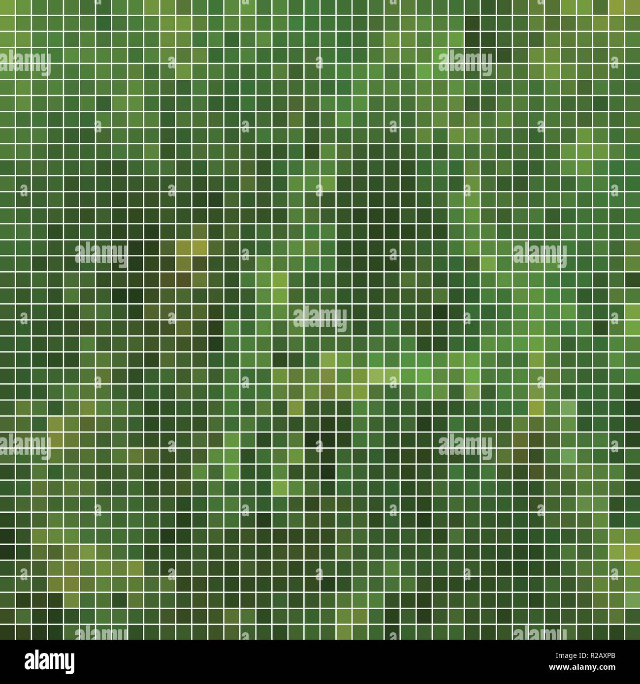 abstract vector square pixel mosaic background - green Stock Vector ...