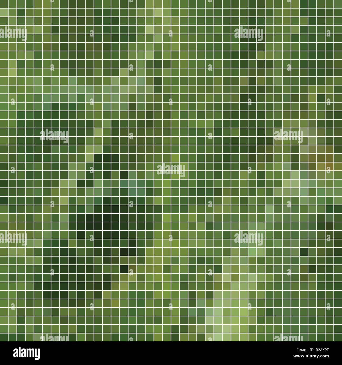 abstract vector square pixel mosaic background - green Stock Vector ...
