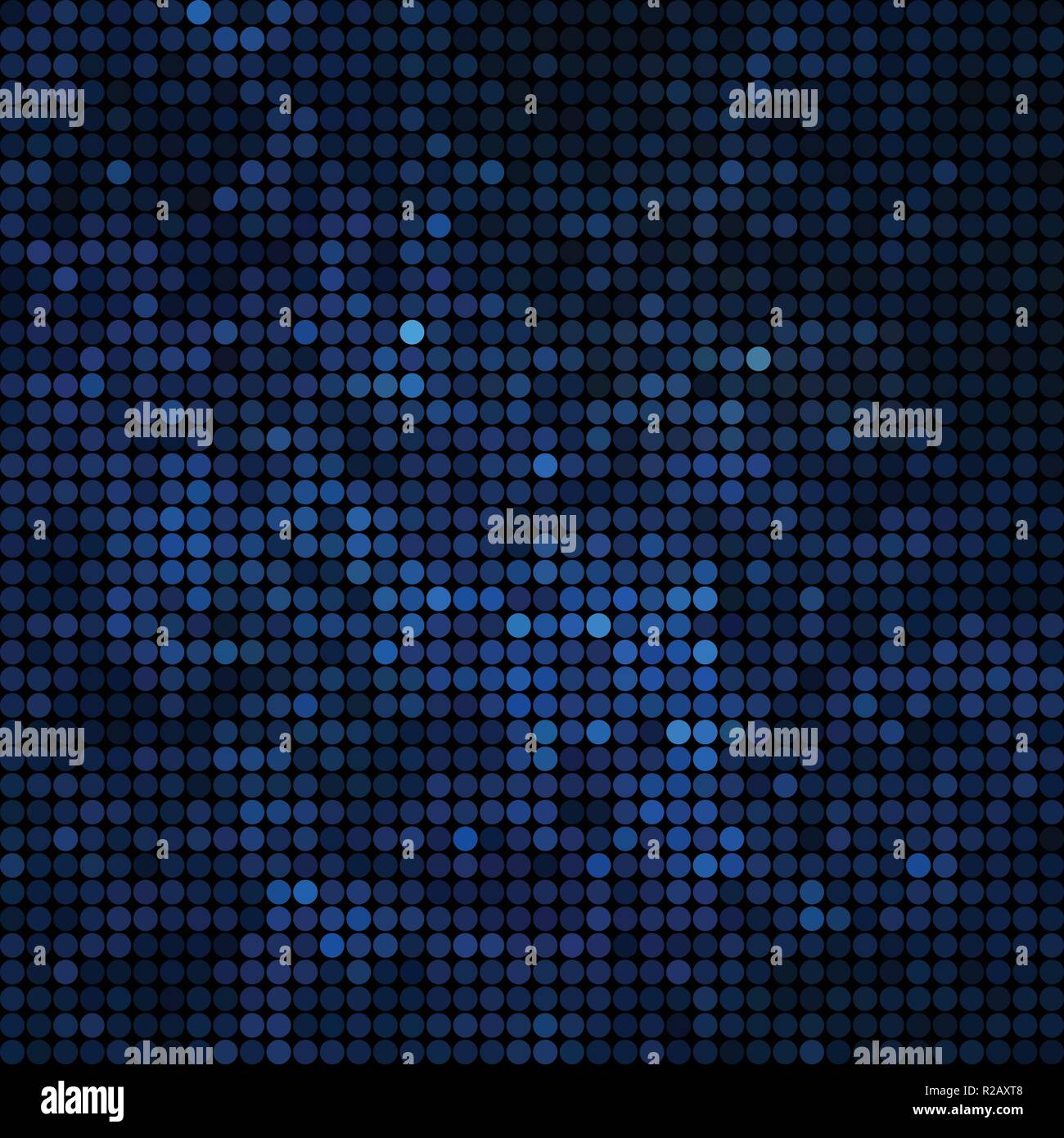 abstract vector colored round dots background - dark blue Stock Vector ...