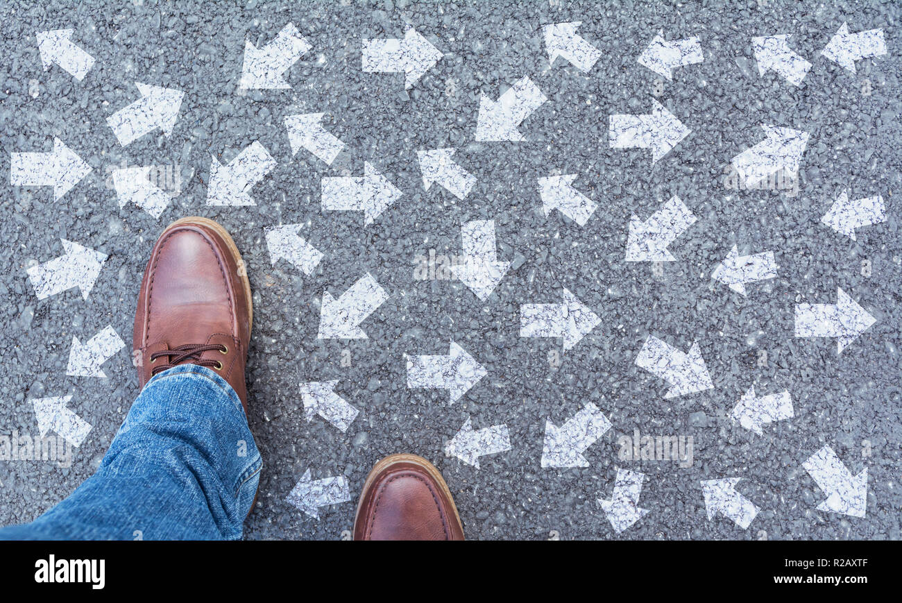 Choosing the right path hi-res stock photography and images - Alamy