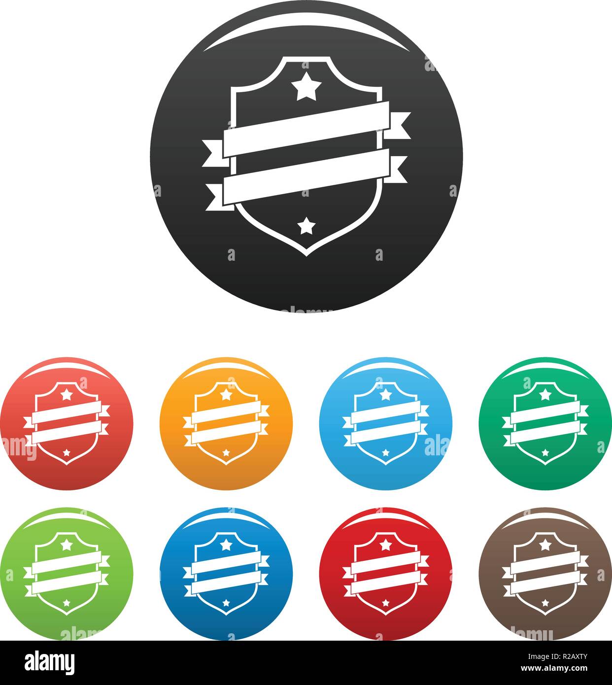 Badge business icon. Simple illustration of badge business vector icons ...