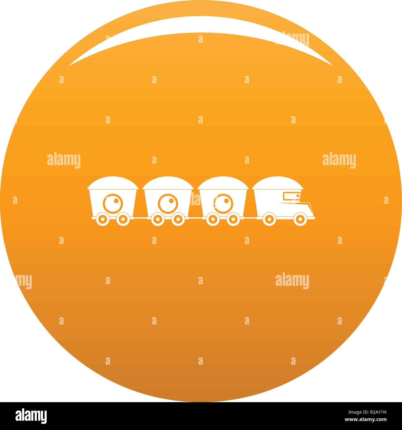 Orange train carriage Stock Vector Images - Alamy