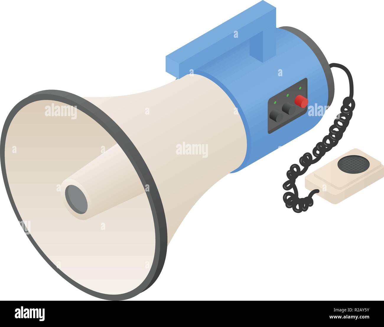 Hand speaker icon. Isometric of hand speaker vector icon for web design ...