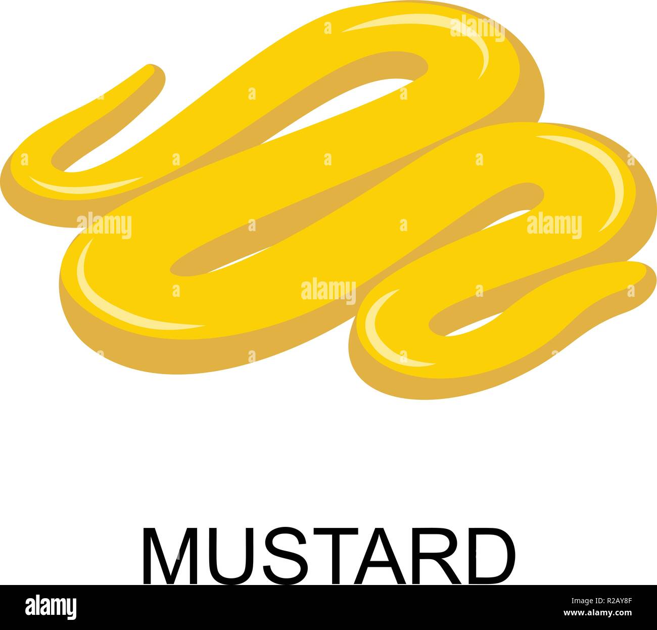 Mustard icon. Isometric of mustard vector icon for web design isolated ...