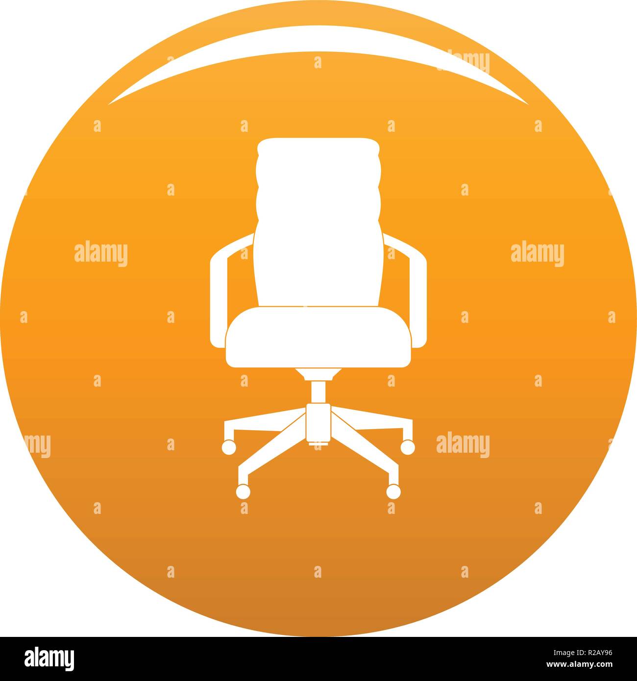 Office chair icon. Simple illustration of office chair vector icon for ...
