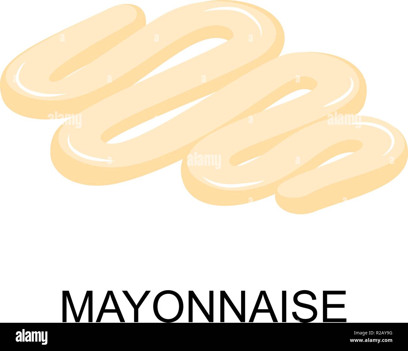 Mayonnaise icon. Isometric of mayonnaise vector icon for web design ...