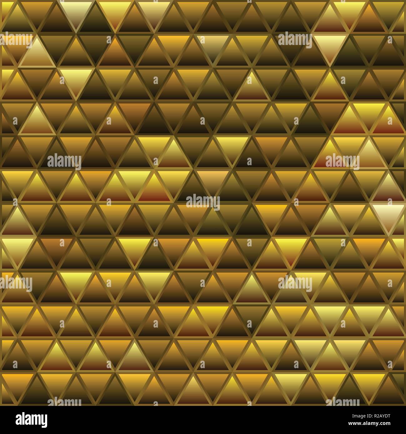 abstract vector stained-glass triangle mosaic background - brown and ...