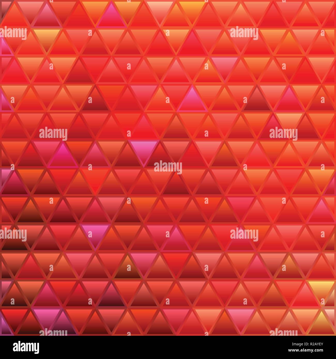 abstract vector stained-glass triangle mosaic background - red Stock ...