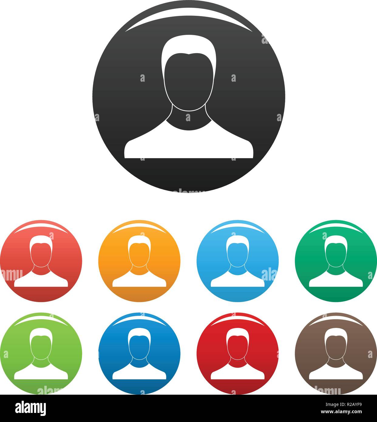 Man avatar icon. Simple illustration of man avatar vector icons set ...