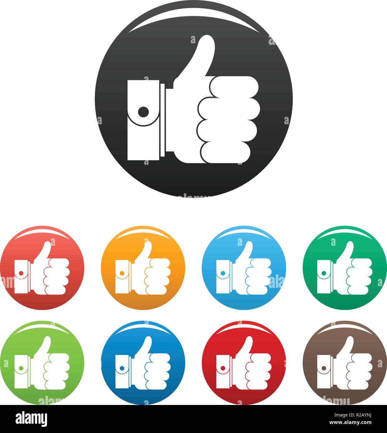 Hand excellent icon. Simple illustration of hand excellent vector icons ...