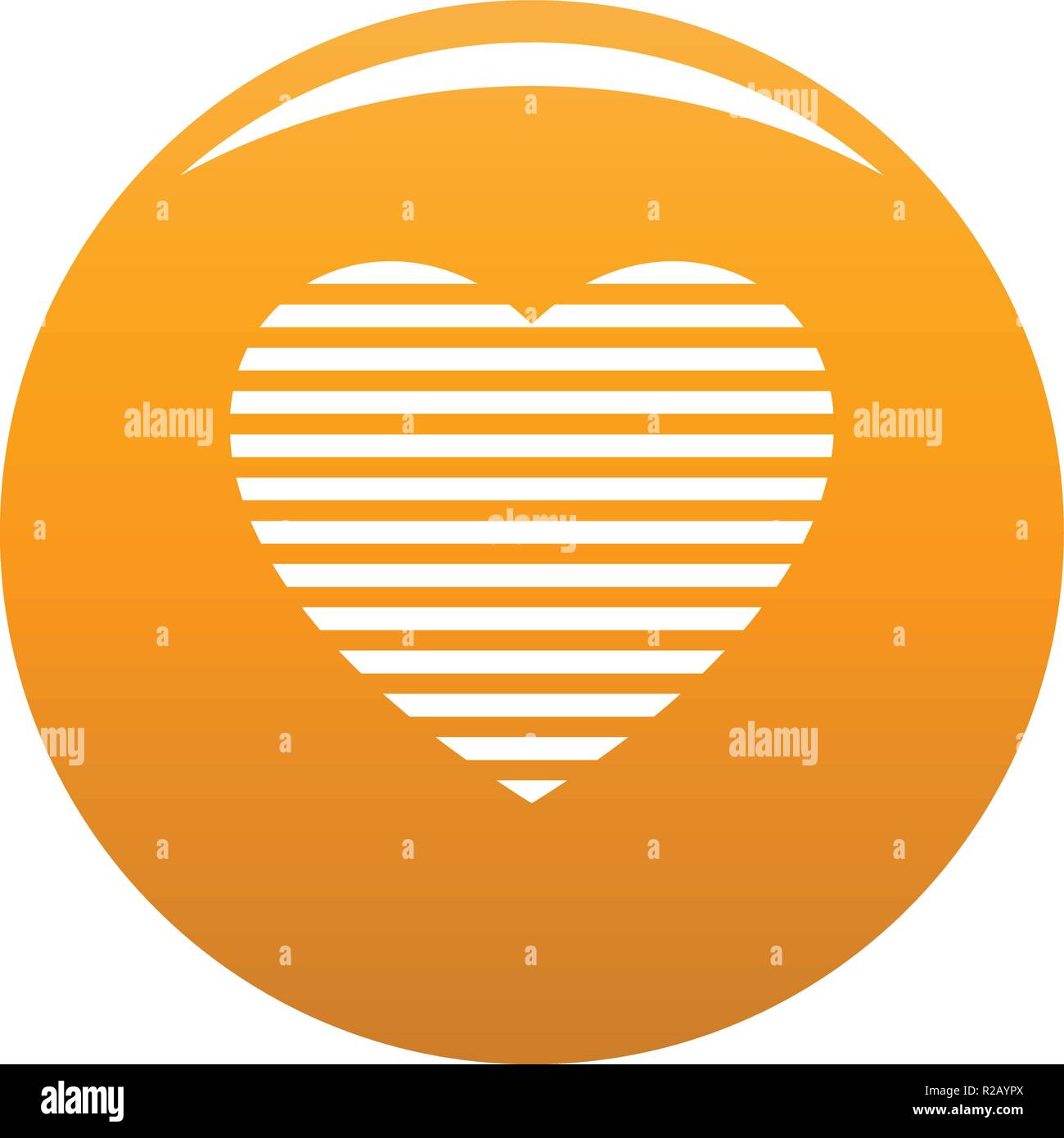 Warm heart icon. Simple illustration of warm heart vector icon for any ...