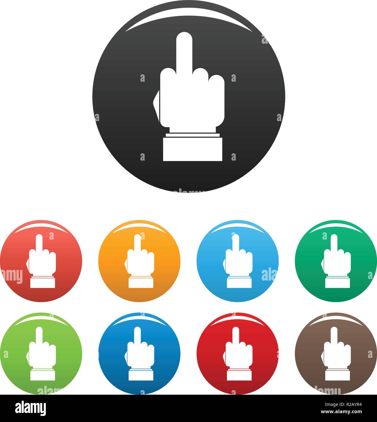 Hand censorship icon. Simple illustration of hand censorship vector ...