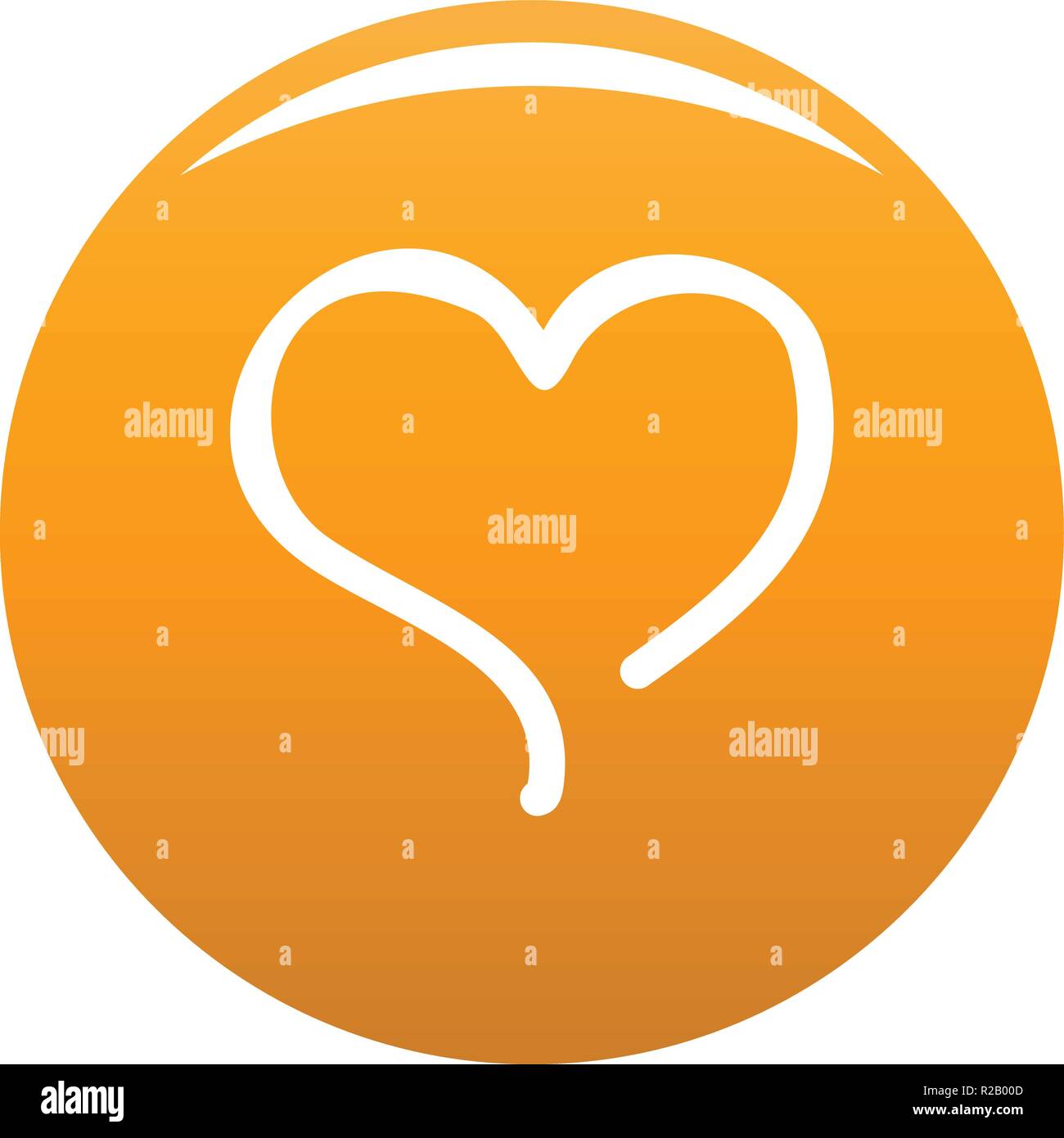Sketch heart icon. Simple illustration of sketch heart vector icon for ...