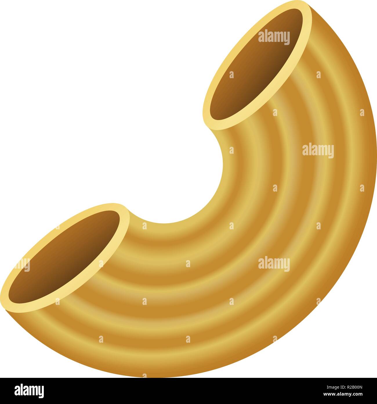 Maccheroni pasta mockup. Realistic illustration of maccheroni pasta ...