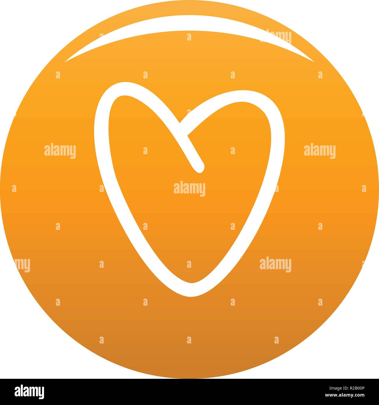 Golden heart icon. Simple illustration of golden heart vector icon for ...