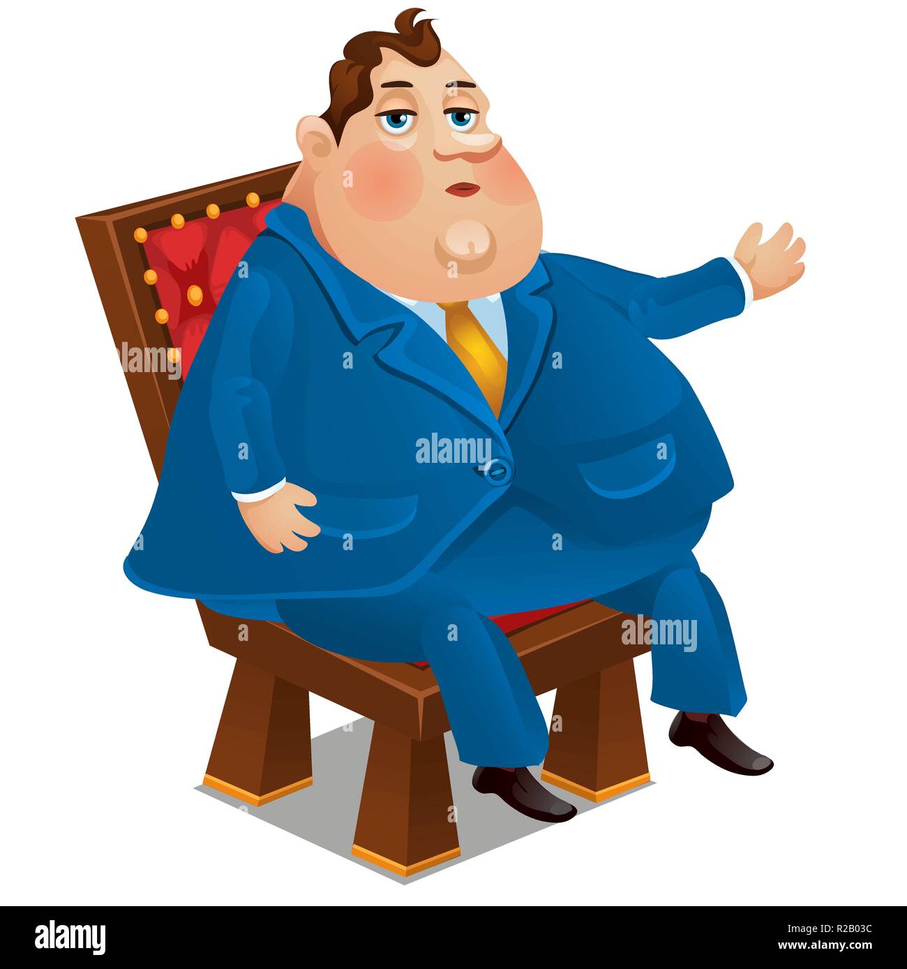 Fat Rich Man Cartoon