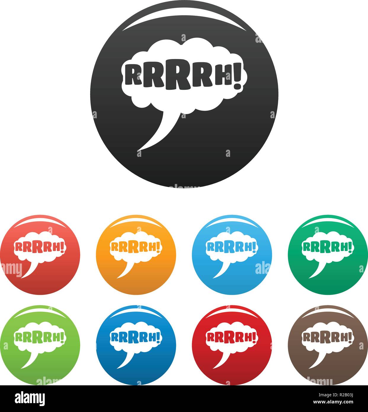 Comic boom design icon. Simple illustration of comic boom design vector ...