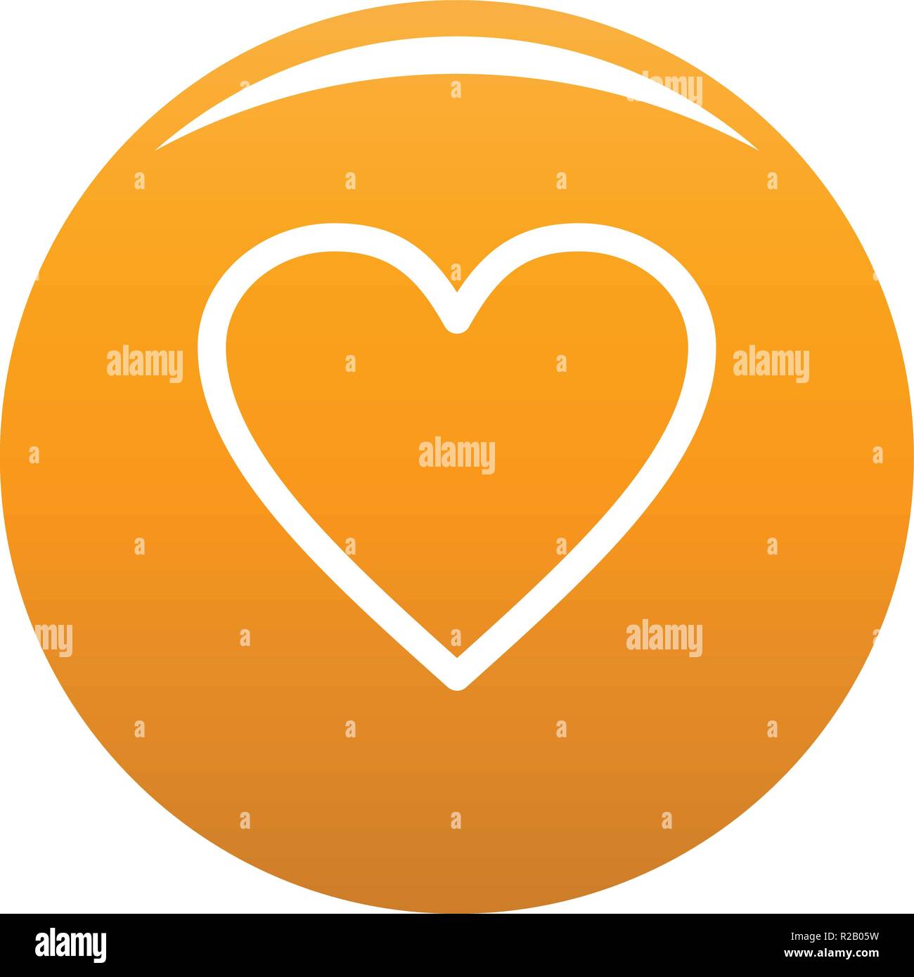 Ardent heart icon. Simple illustration of ardent heart vector icon for ...