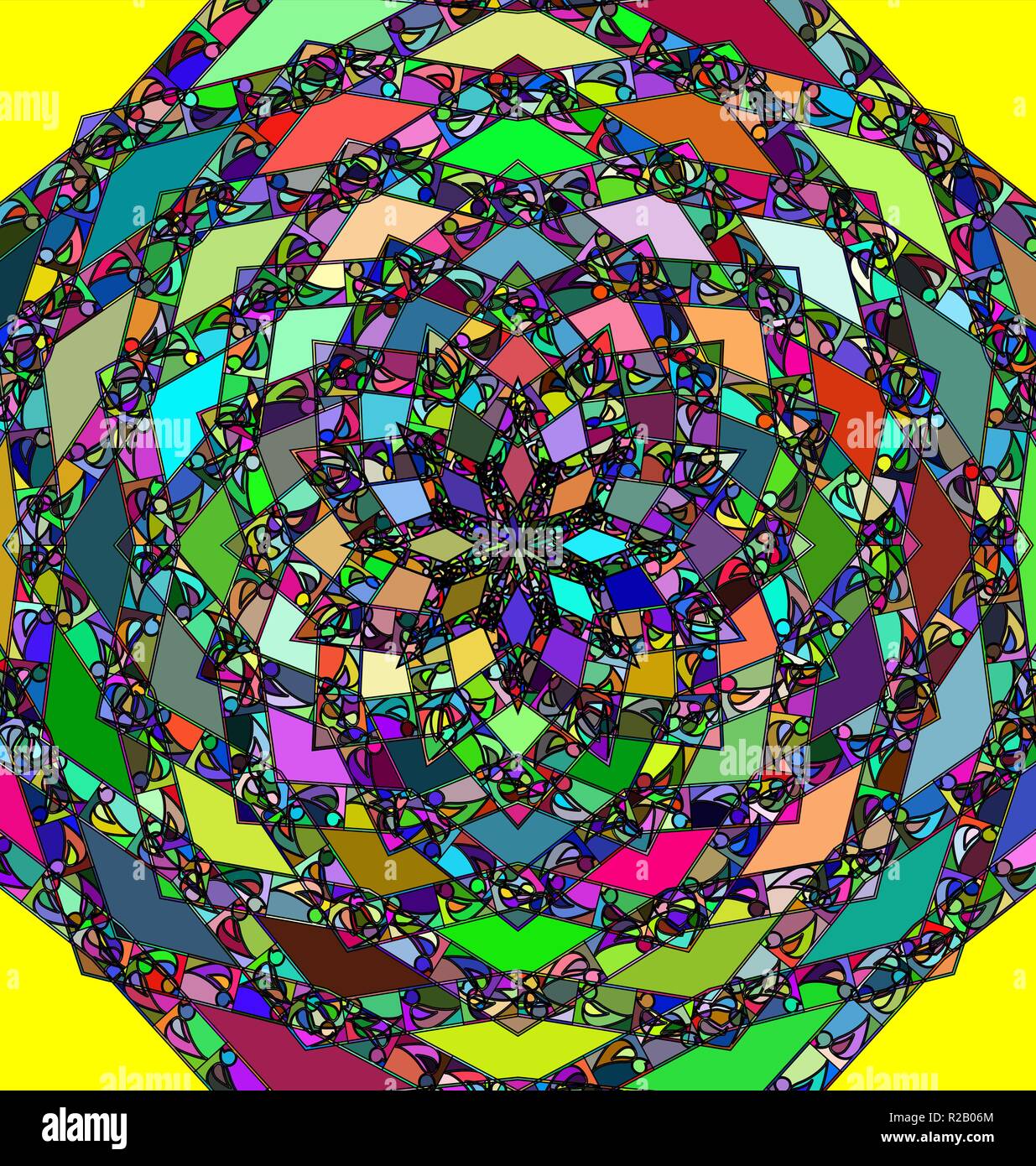 Rosette disk Stock Vector Images - Alamy