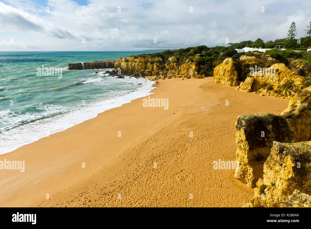 Praia do Castelo, Castelo Beach Algarve, Portugal Stock Photo - Alamy