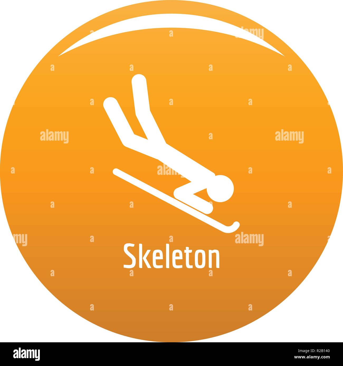 Skeleton icon. Simple illustration of skeleton vector icon for any ...
