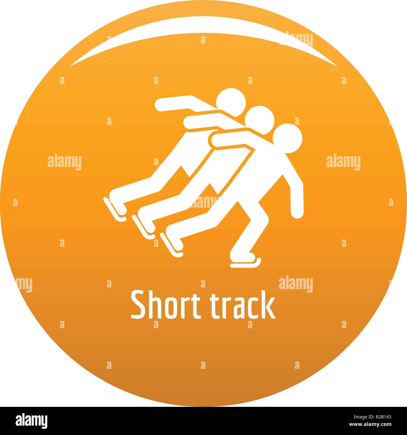 Shorttrack icon. Simple illustration of short track vector icon for any ...