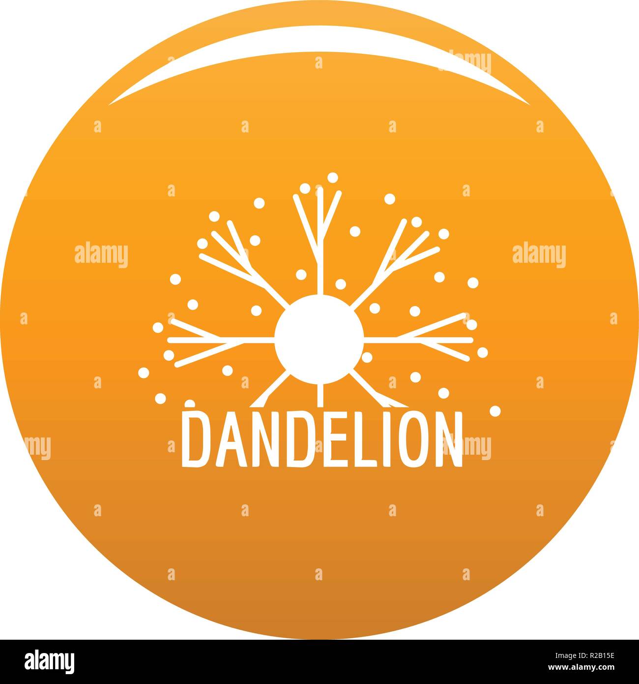 Dandelion logo icon. Simple illustration of dandelion vector icon for ...