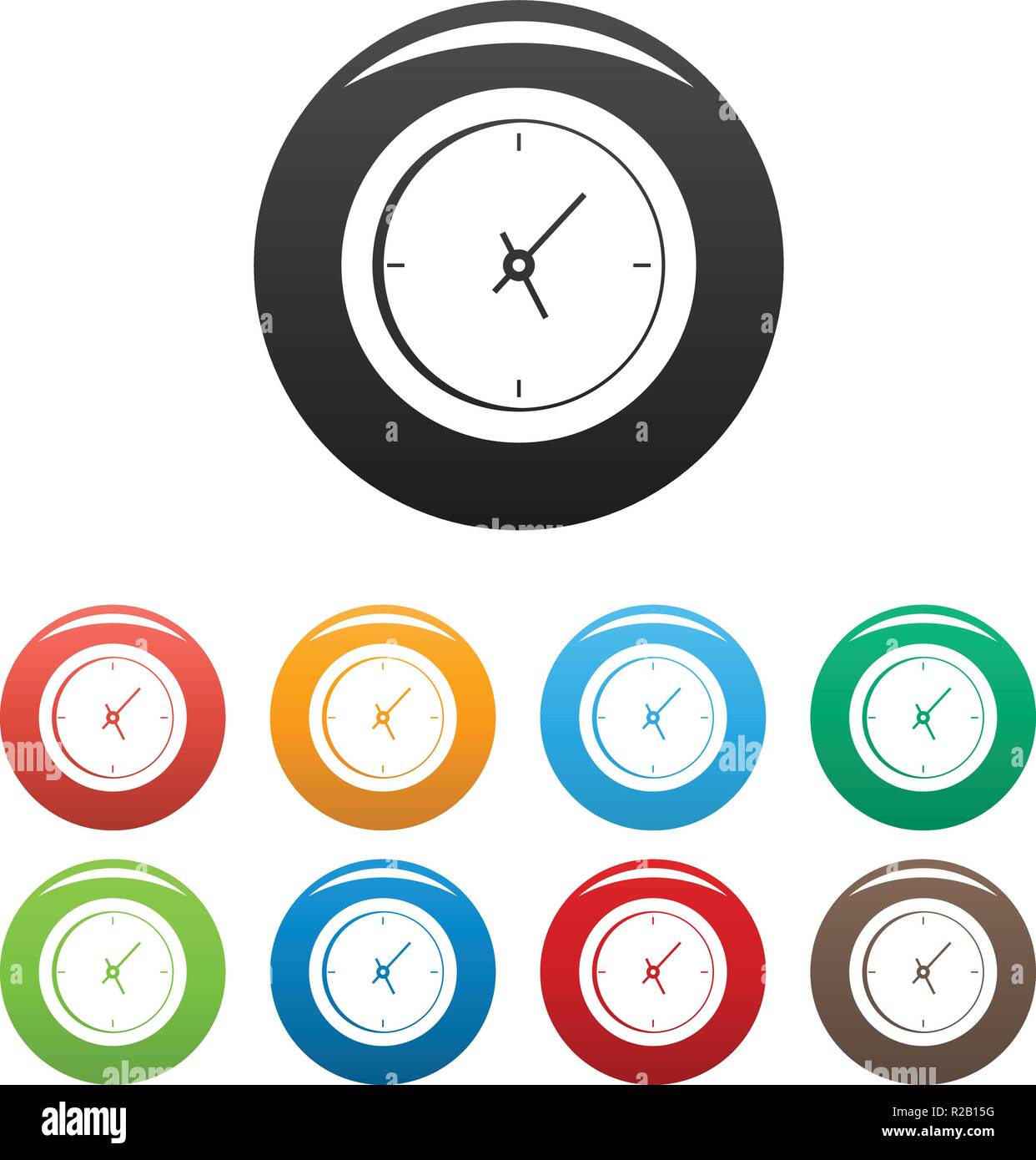 Clock minimal icon. Simple illustration of clock minimal vector icons ...