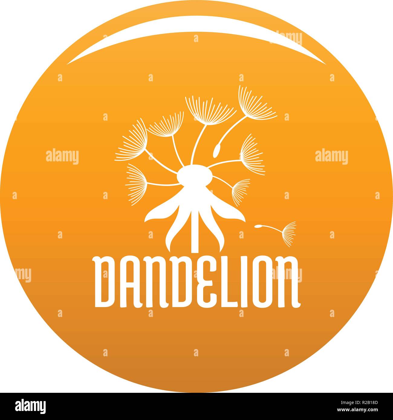 Field dandelion logo icon. Simple illustration of field dandelion ...