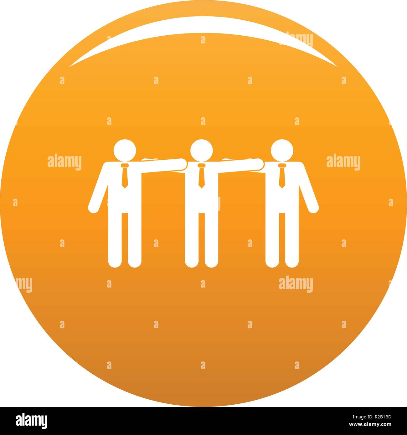Office teamwork icon. Simple illustration of office teamwork vector ...