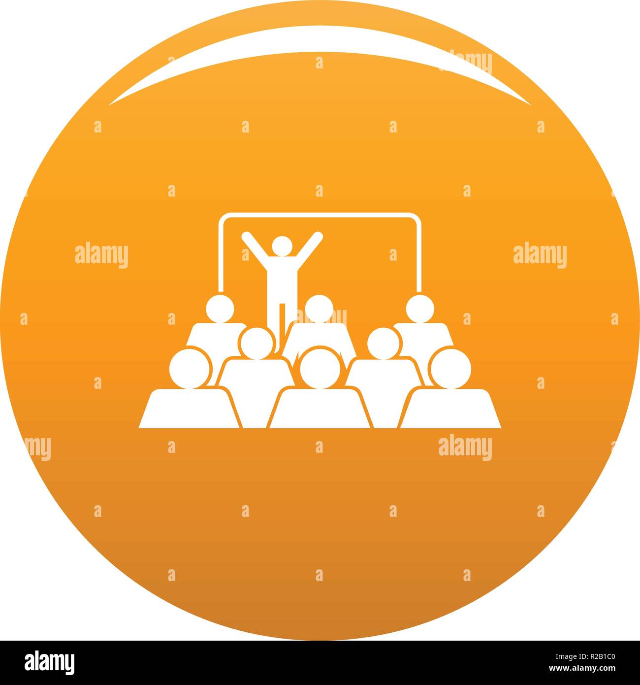 Presentation icon. Simple illustration of presentation vector icon for ...