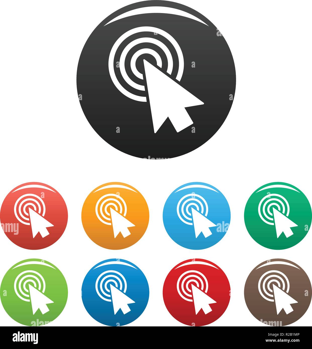 Cursor design element icon. Simple illustration of cursor design ...