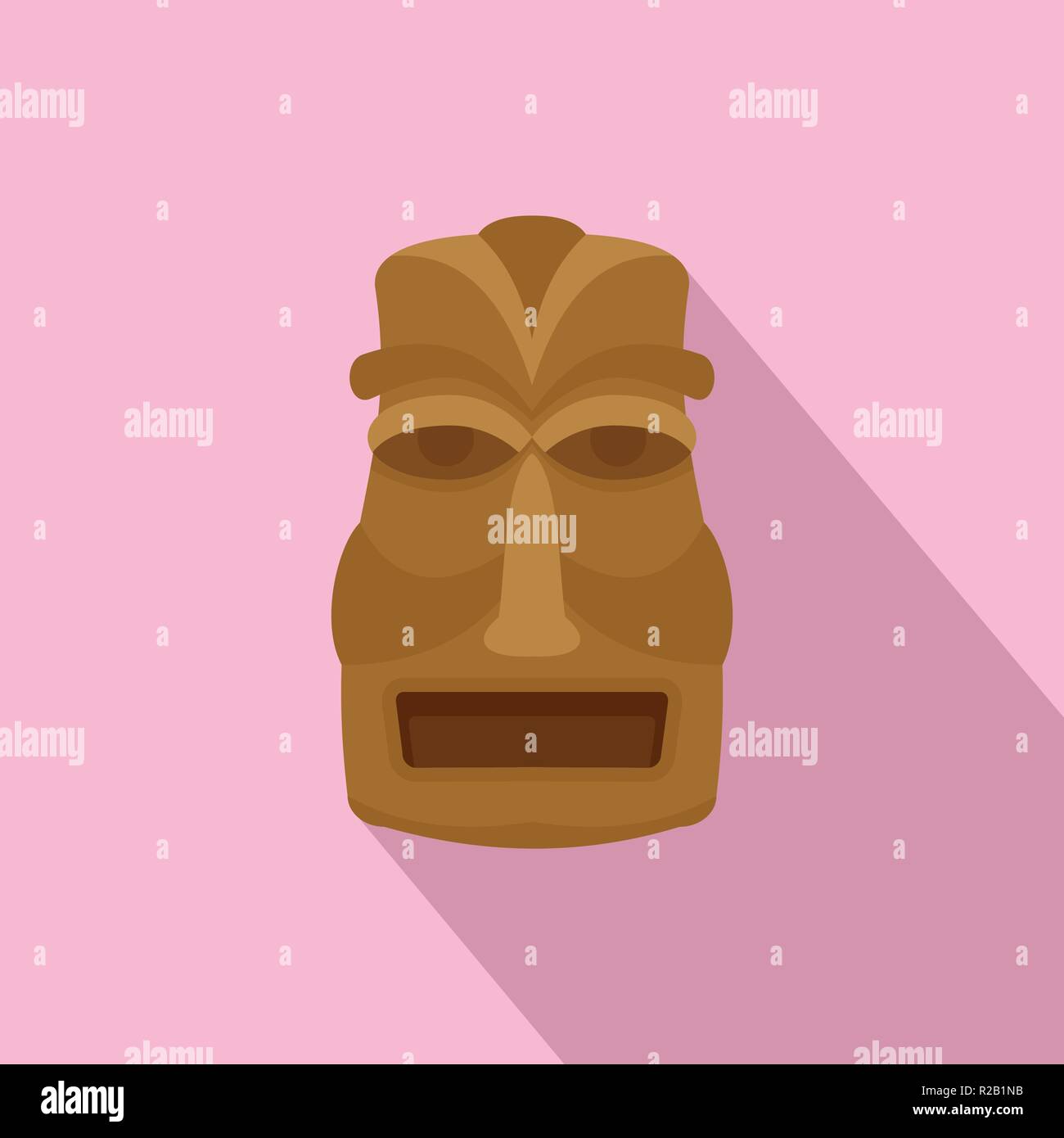 Hawaian idol icon. Flat illustration of hawaian idol vector icon for ...