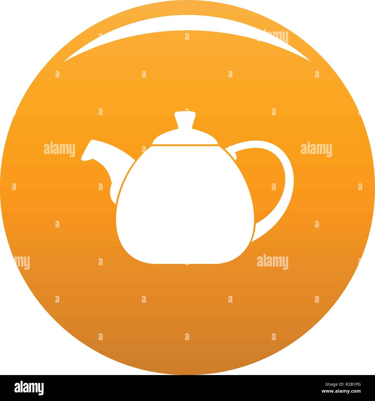 Pot bellied kettle icon. Simple illustration of pot bellied kettle ...