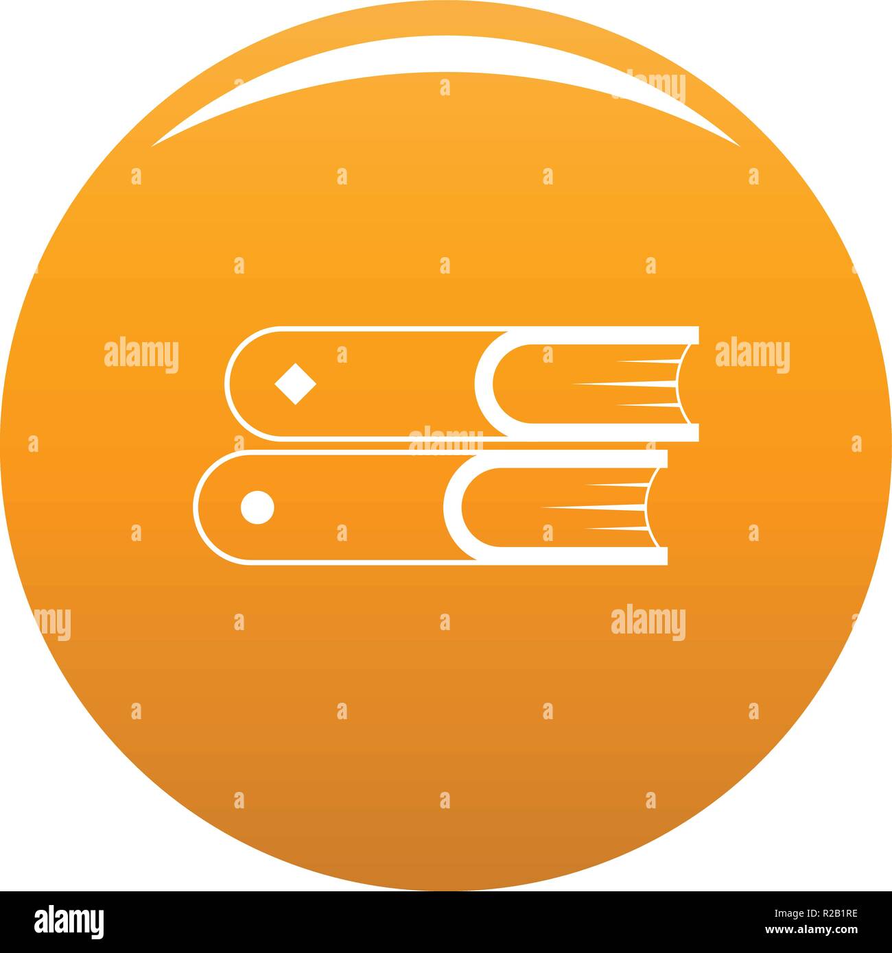 Book two icon. Simple illustration of book two vector icon for any ...