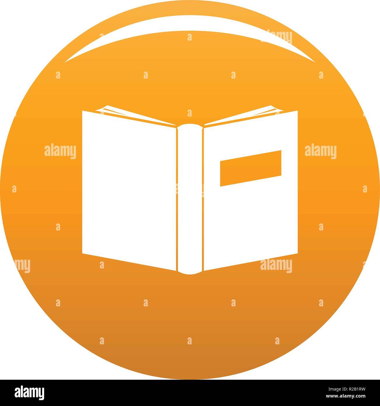 Book inverted icon. Simple illustration of book inverted vector icon ...