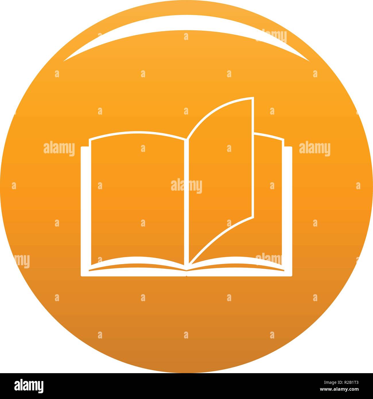 Book page icon. Simple illustration of book page vector icon for any ...