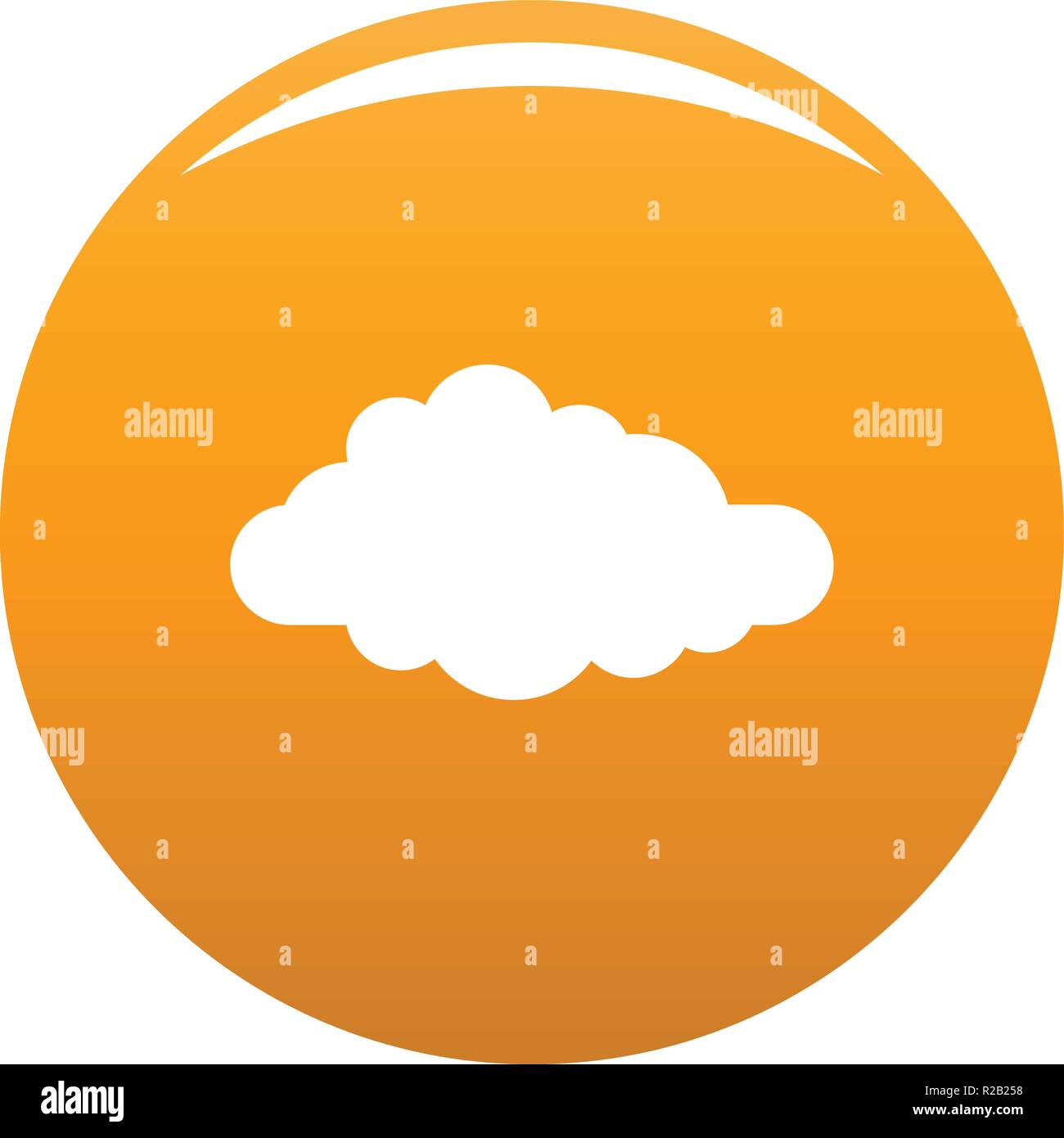 Cirrus icon. Simple illustration of cirrus vector icon for any design ...