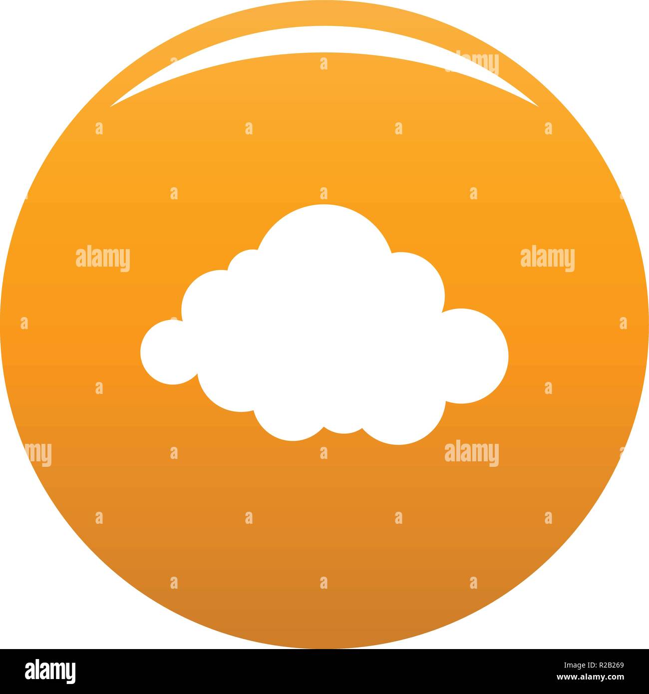 Deformed cloud icon. Simple illustration of deformed cloud vector icon ...