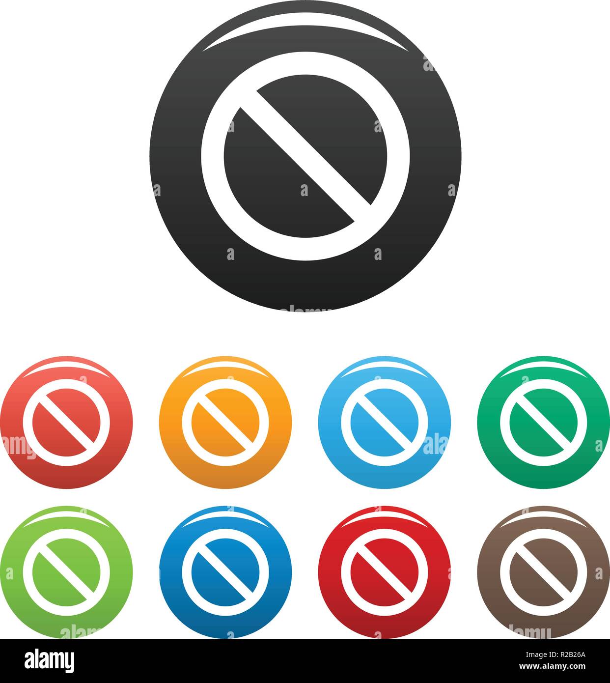 Cursor stop element icon. Simple illustration of cursor stop element ...