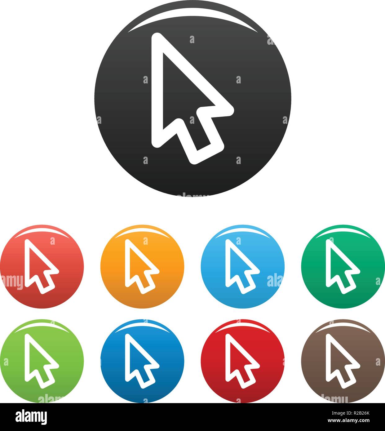 Cursor retro element icon. Simple illustration of cursor retro element ...