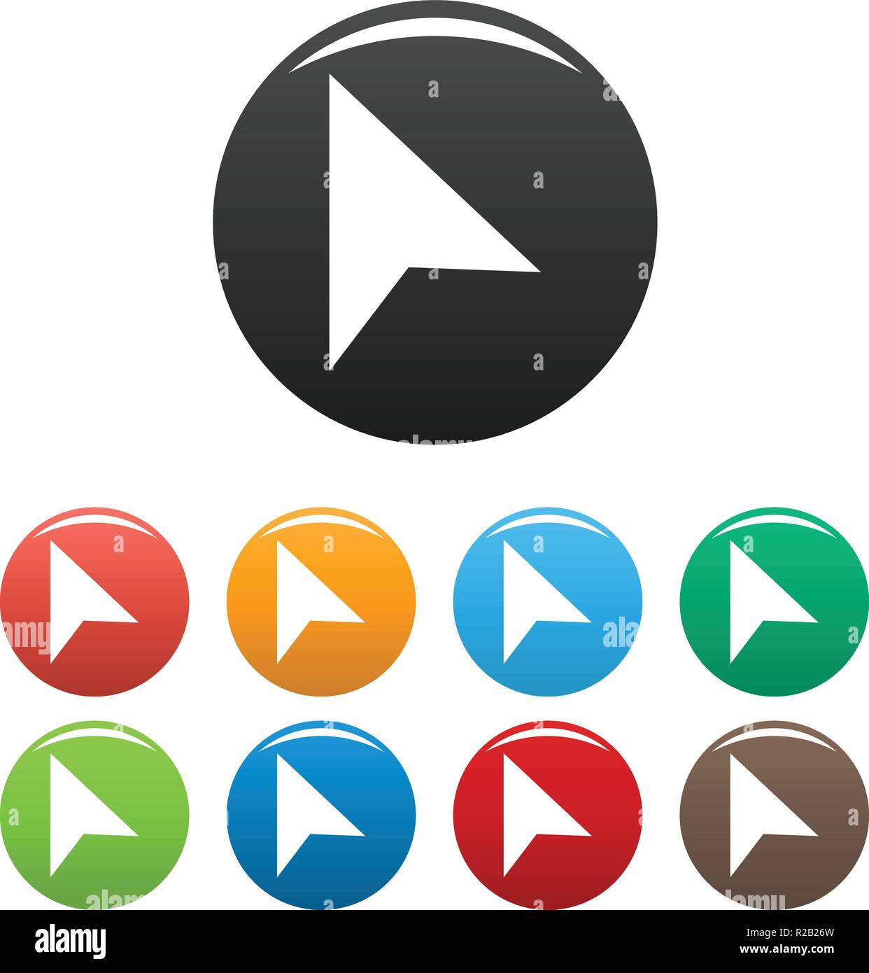 Cursor trendy element icon. Simple illustration of cursor trendy ...